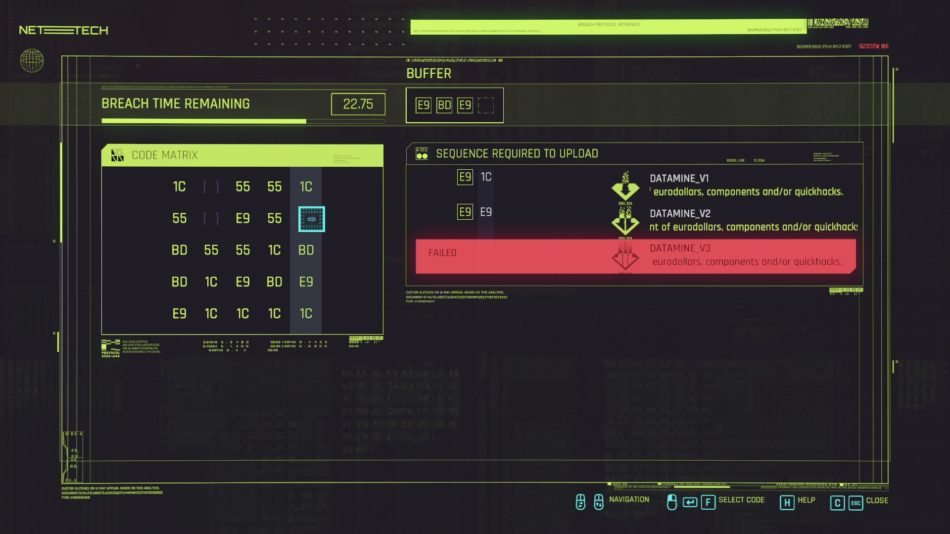 How to Breach Protocol (Simplified Sequence) in Cyberpunk 2077 ...